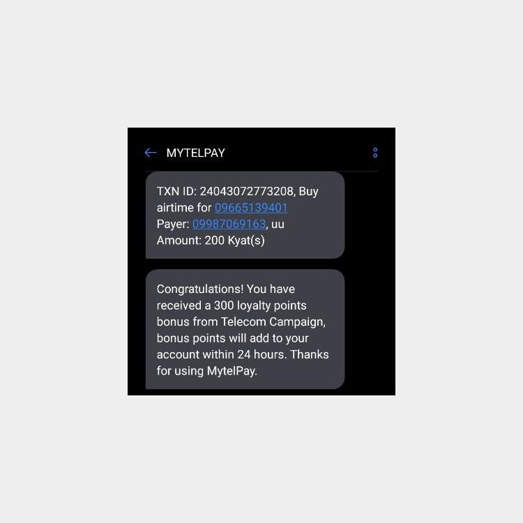 အခြား - mytel bill+points Price in Myanmar | Myanmarkt Marketplace ...